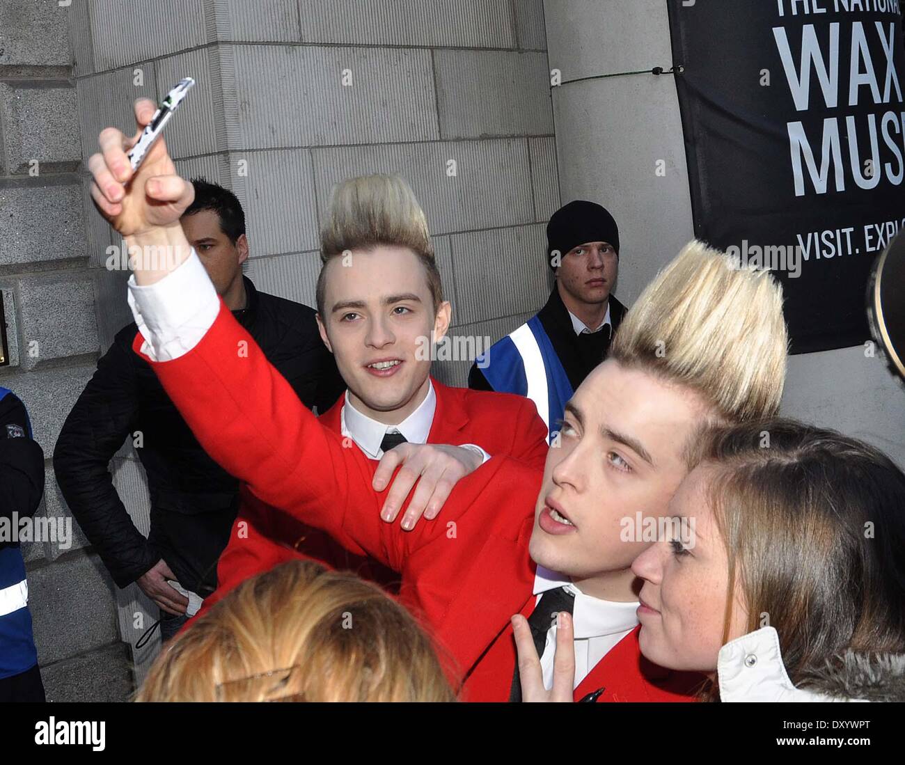 Jedward unveil their waxwork at The National Wax Museum Featuring: John ...