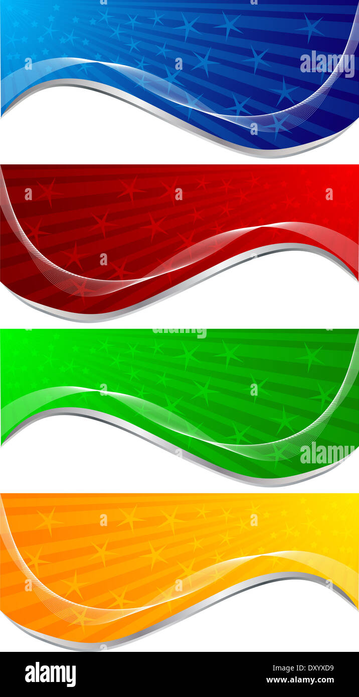 Vector set of banners; clip-art Stock Photo - Alamy