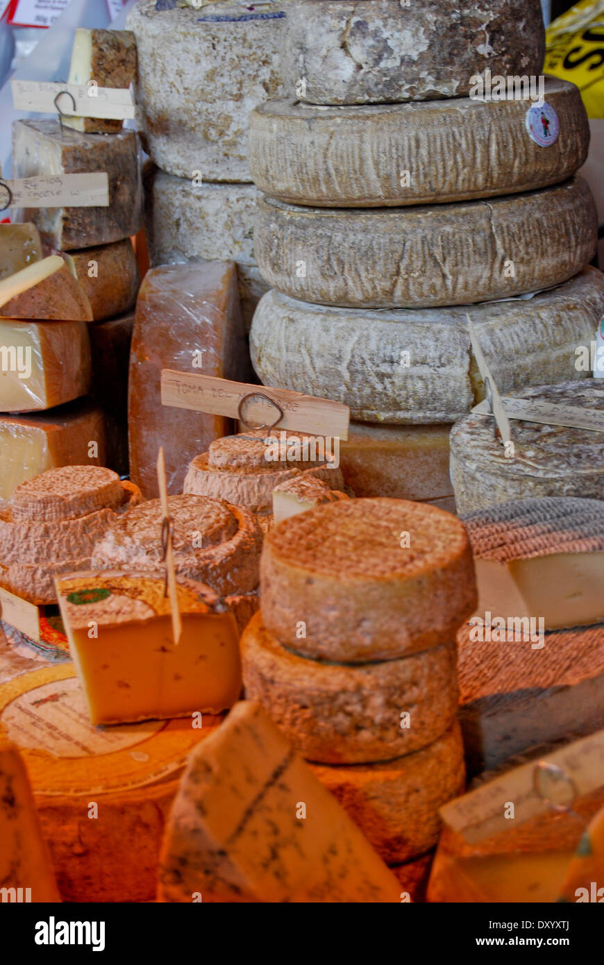 Cheese at the market Stock Photo - Alamy