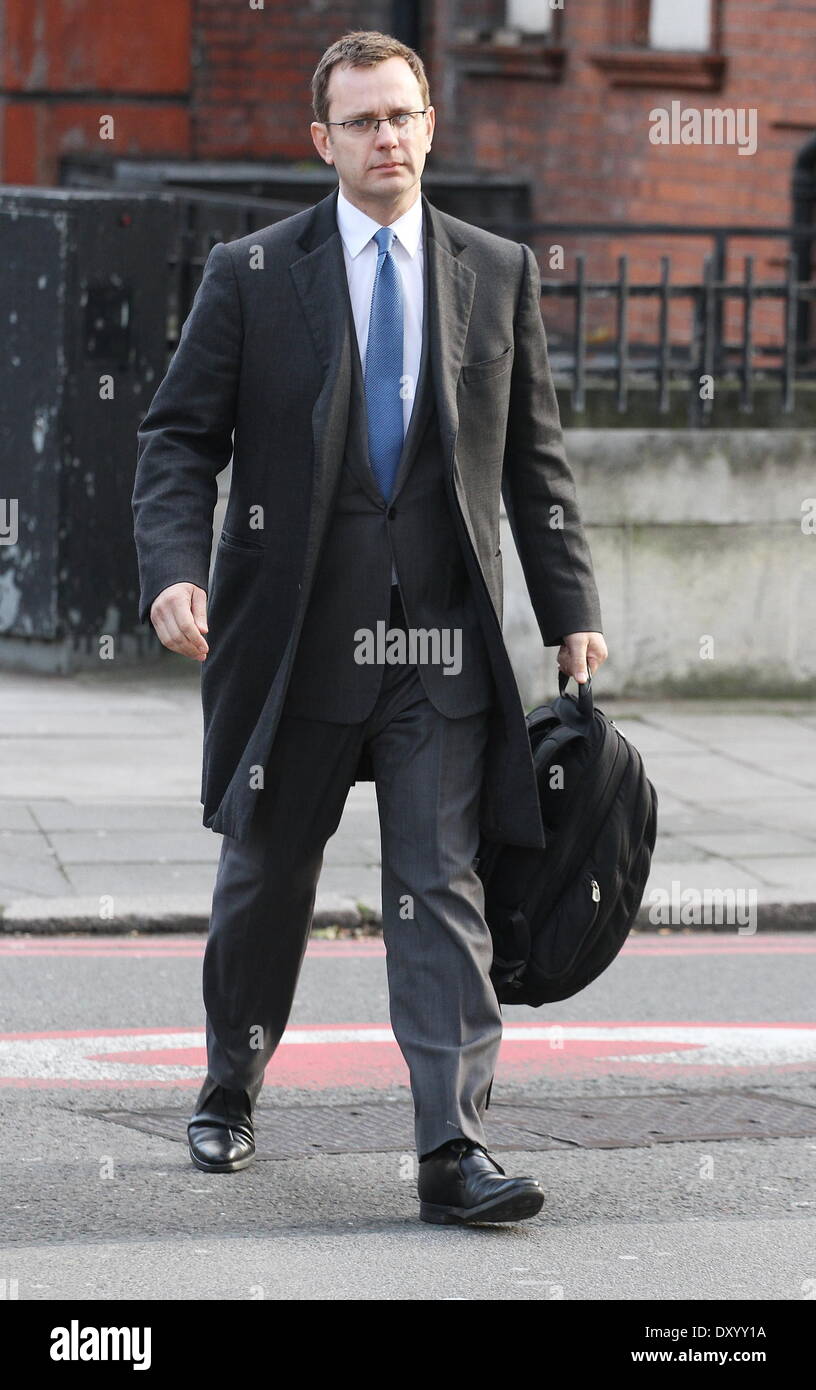 Andy Coulson arrives for a court hearing at the City of Westminster ...