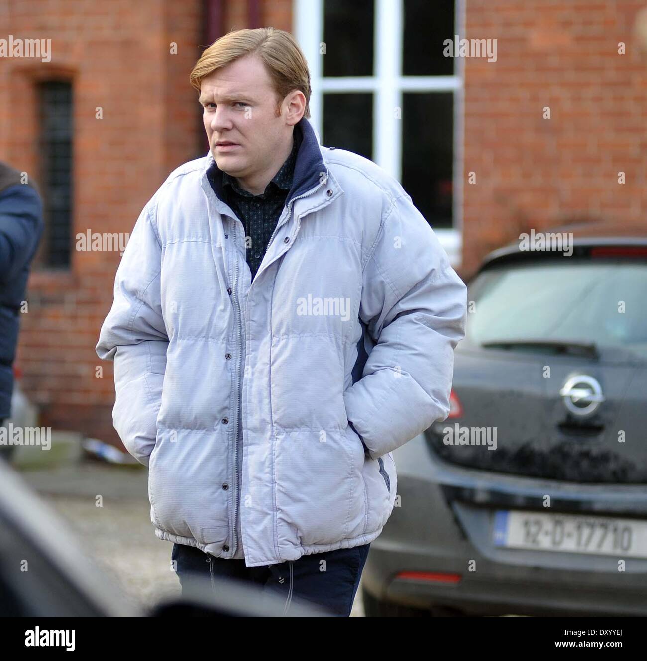 Cast members on the set of a new Irish comedy film 'The Stag' Featuring ...