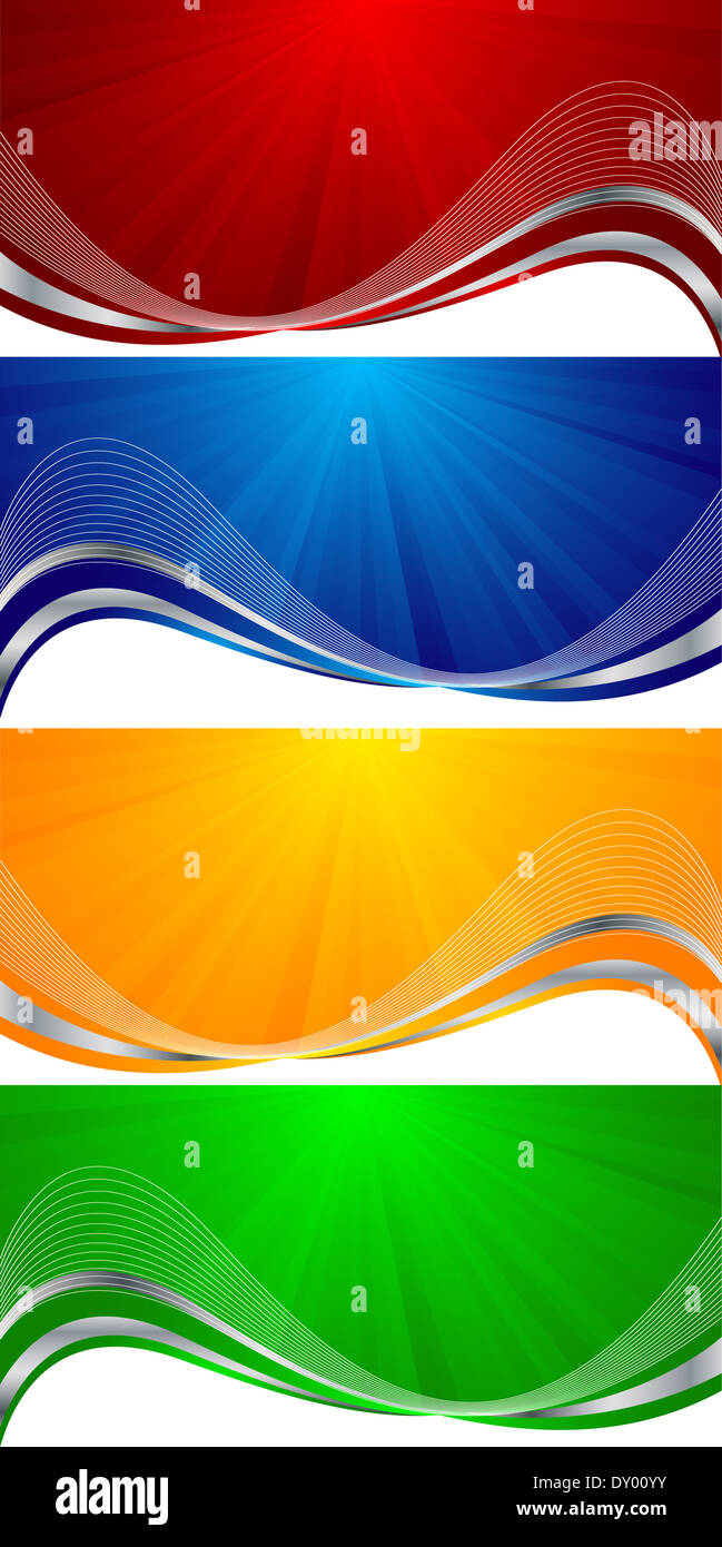 Vector colorful banners; clip-art Stock Photo - Alamy