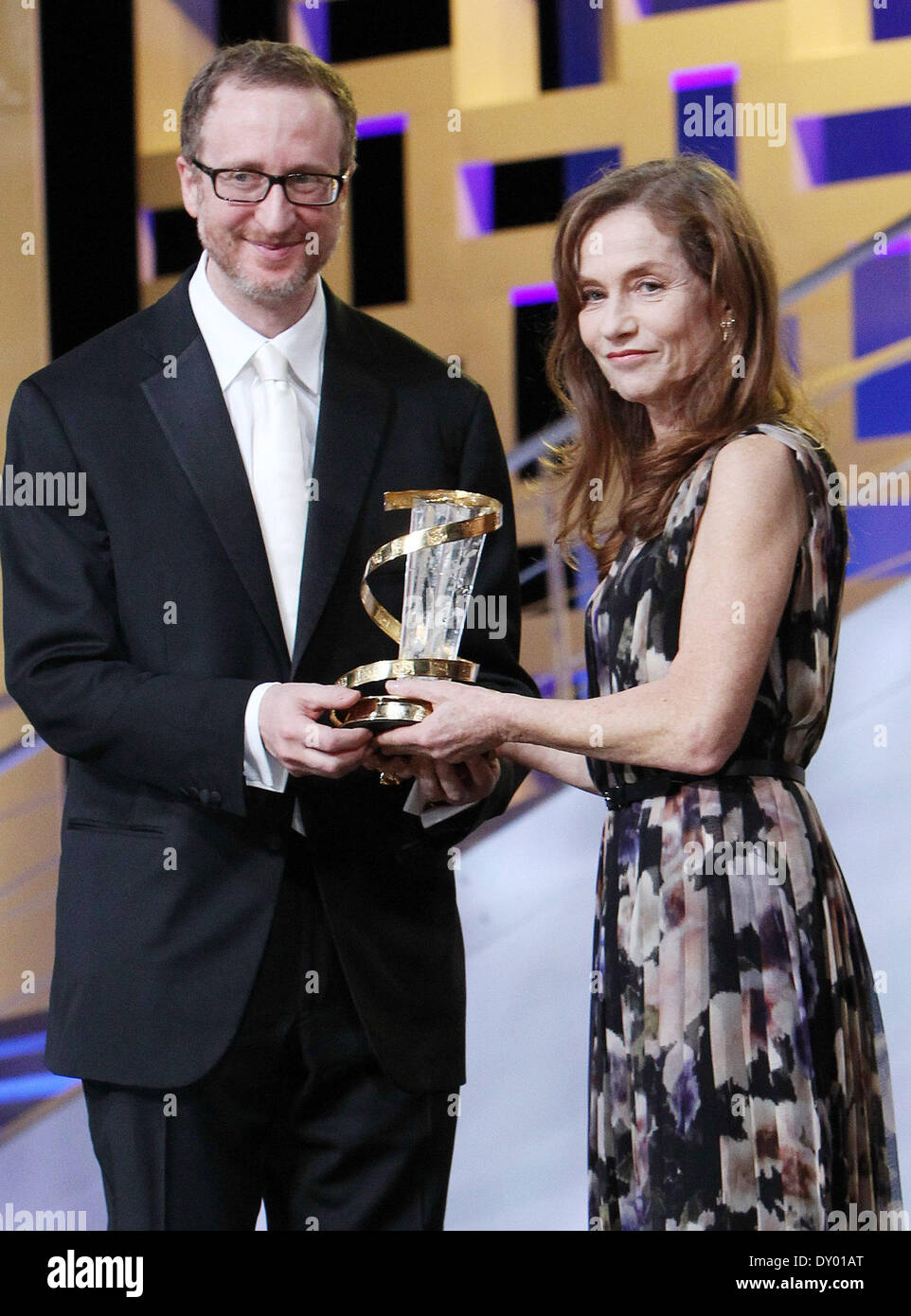 Isabelle Huppert during her tribute at the opening ceremony of the 12th ...