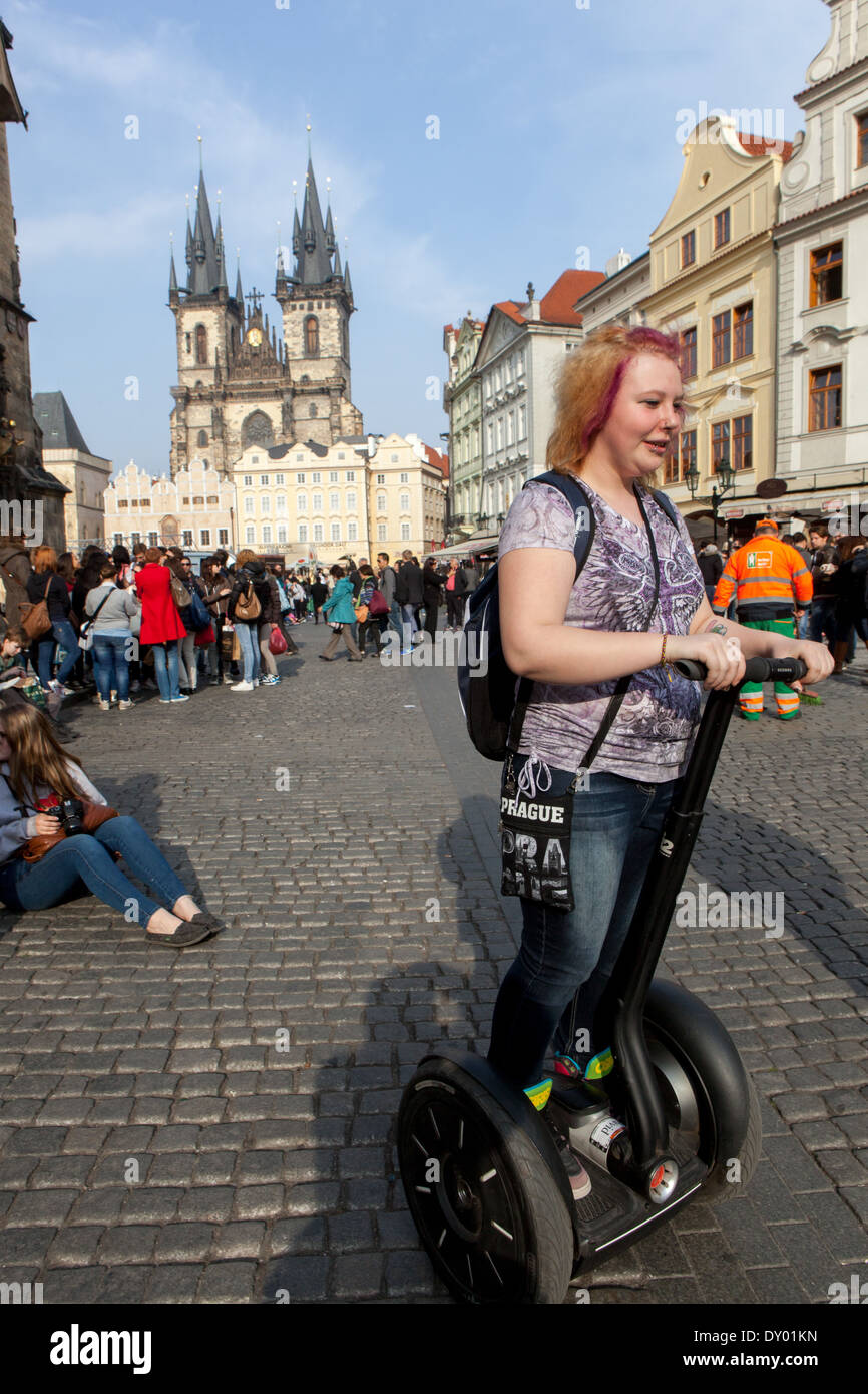 Segway woman hi-res stock photography and images - Alamy