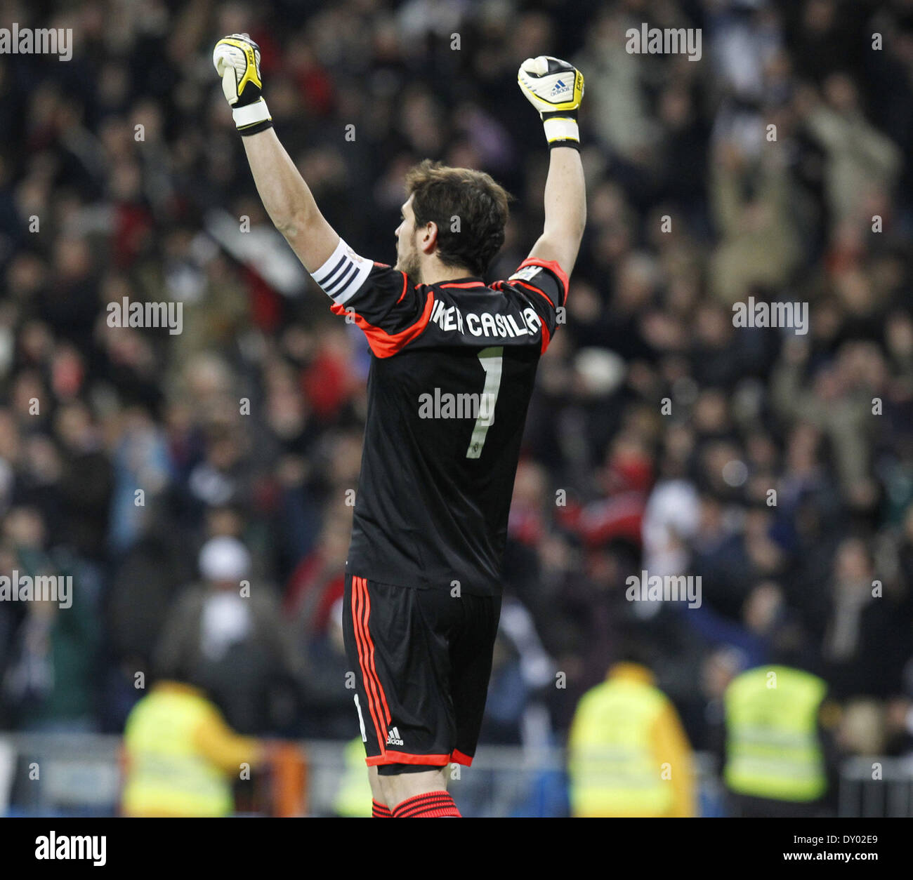 Real Madrid vs. Atletico Madrid at the Santiago Bernabeu Stadium ...
