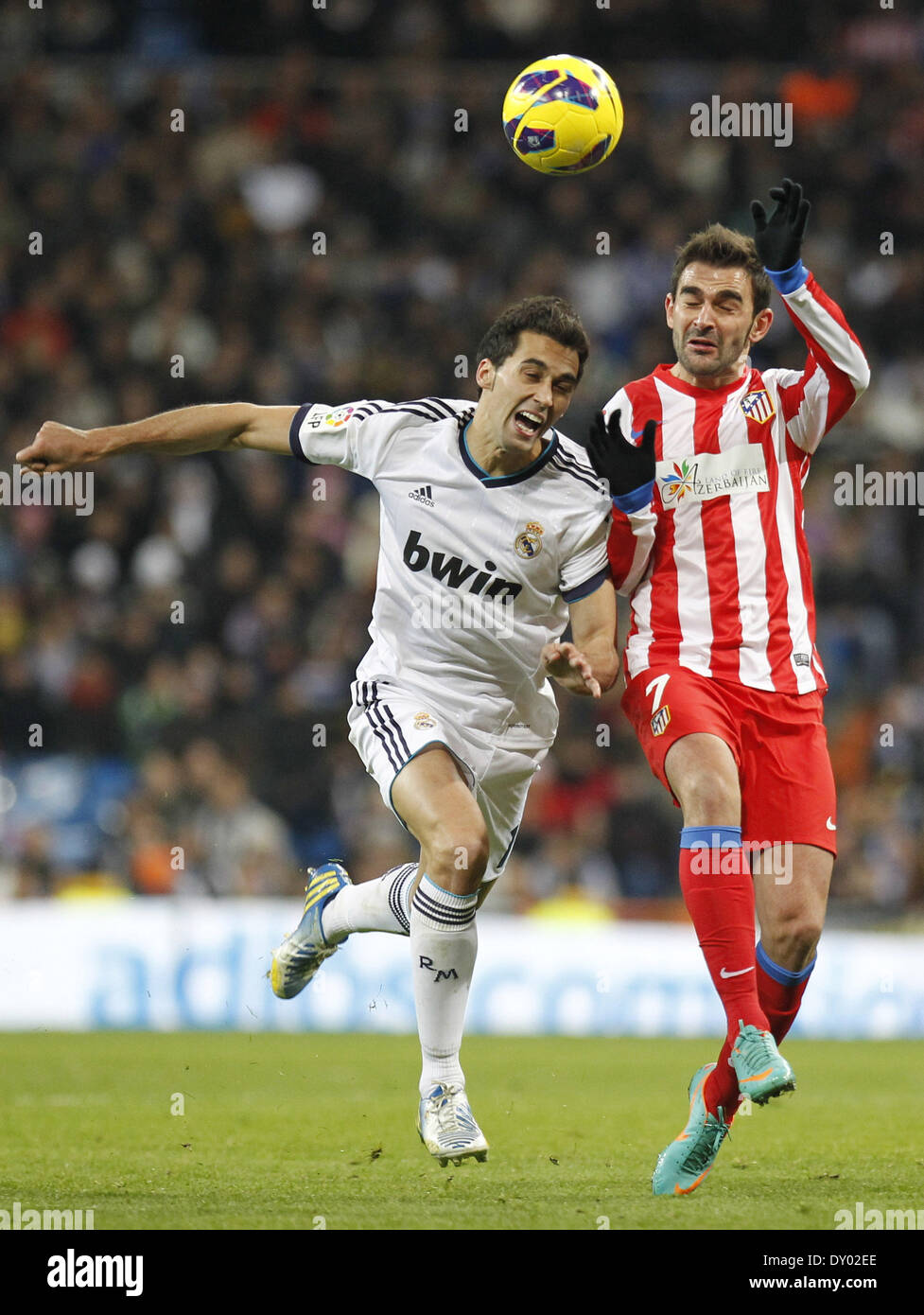 Real Madrid vs. Atletico Madrid at the Santiago Bernabeu Stadium ...
