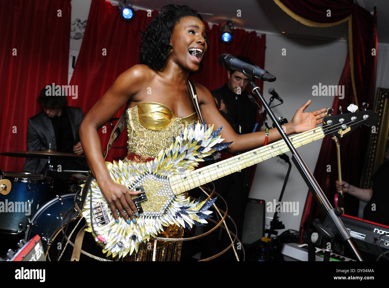 The Noisettes performing at Baroque club during the launch of their 3rd ...