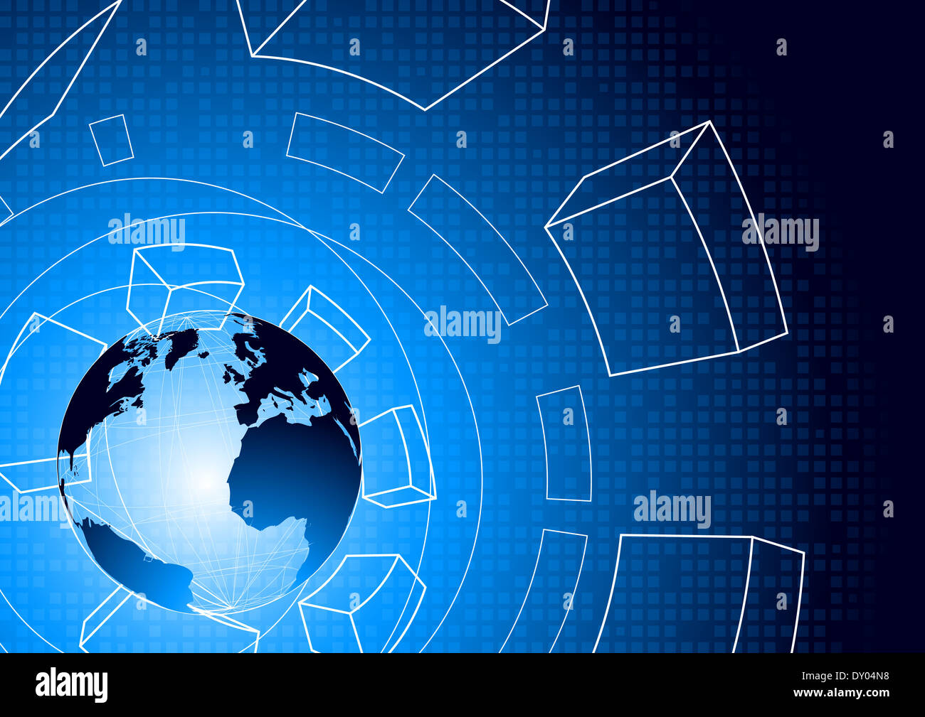 Vector tech background; clip-art Stock Photo - Alamy