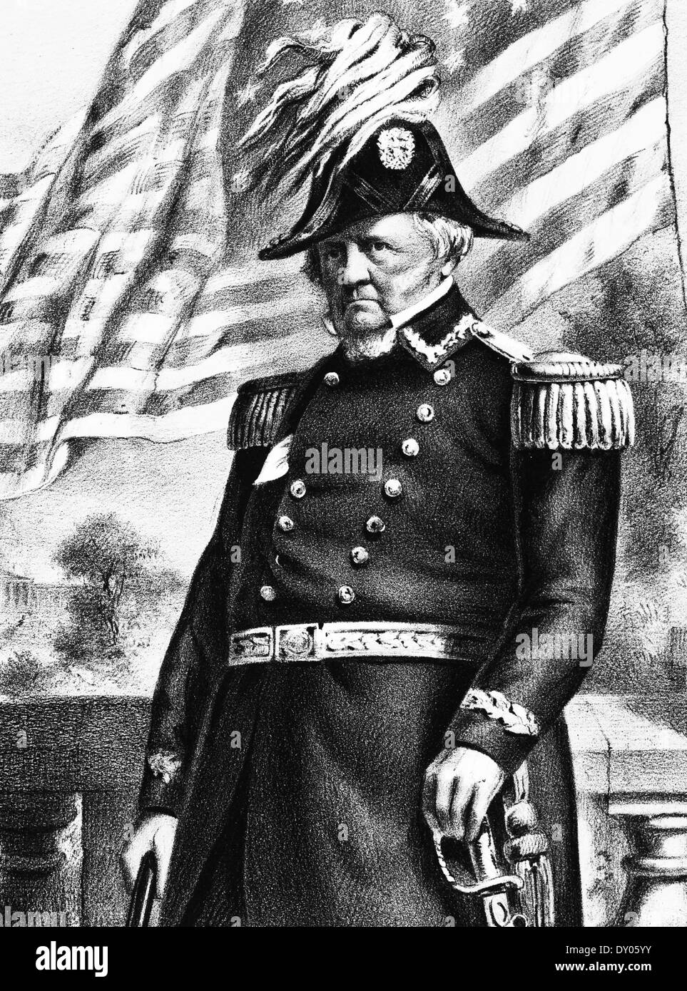 Vintage portrait of winfield scott hi-res stock photography and images - Alamy