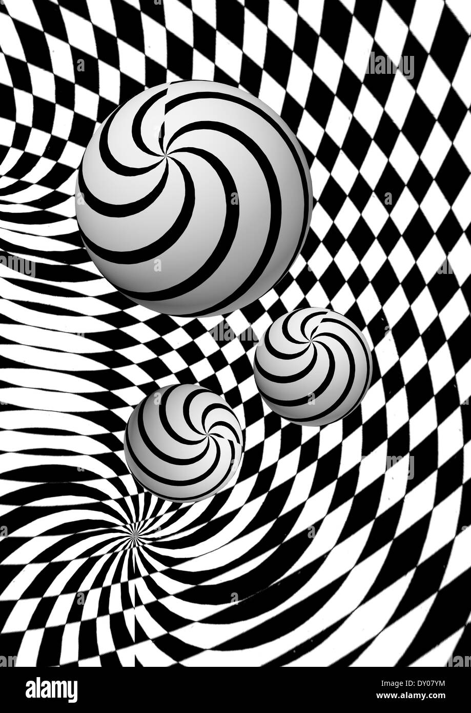 Psychedelic eye Black and White Stock Photos & Images - Alamy