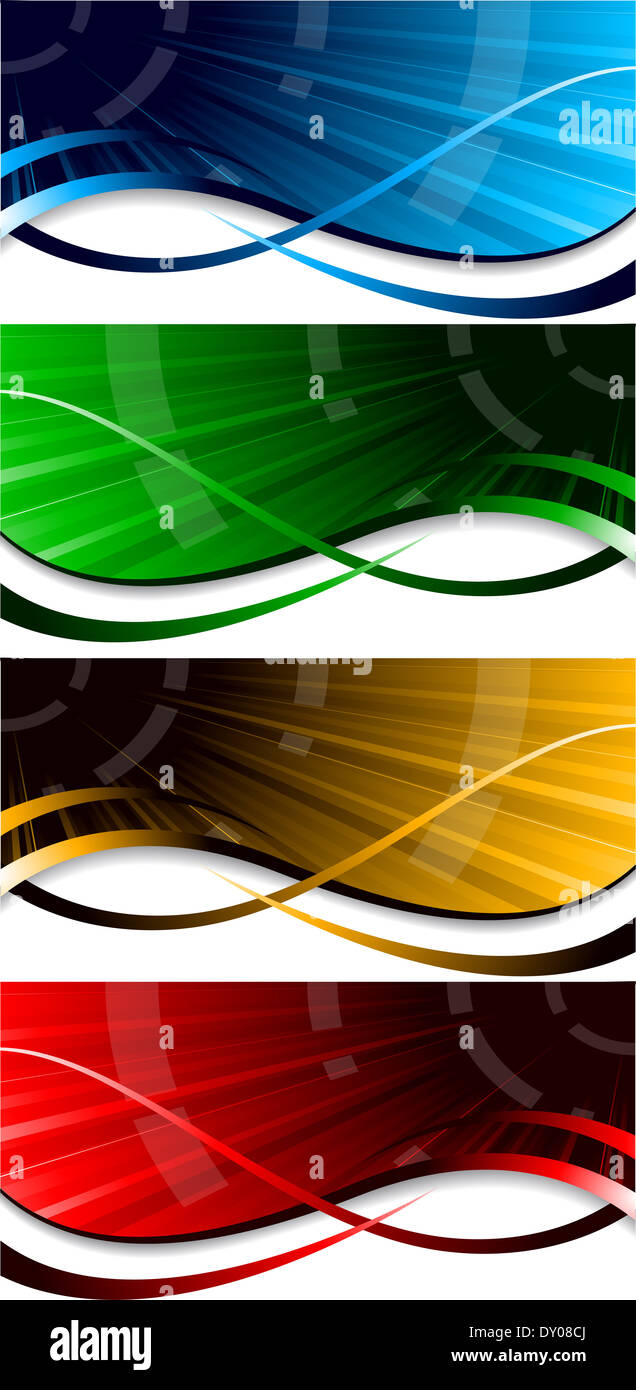 Vector bright banners; clip-art Stock Photo - Alamy