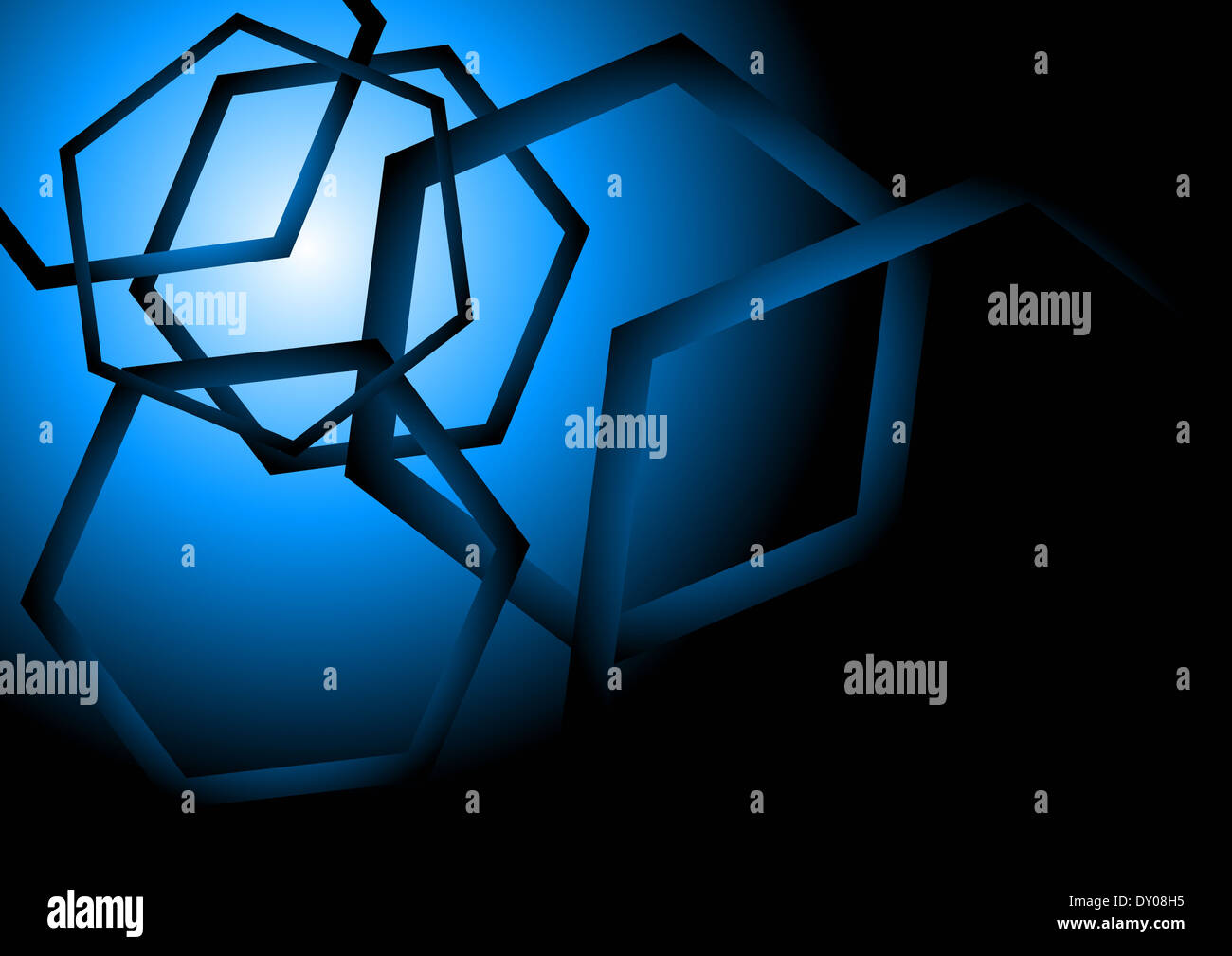 Vector abstract background with hexagon; clip-art Stock Photo - Alamy