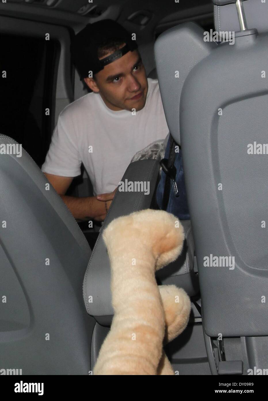 One Direction arrive at a manic Heathrow Terminal 5 holding giant ...