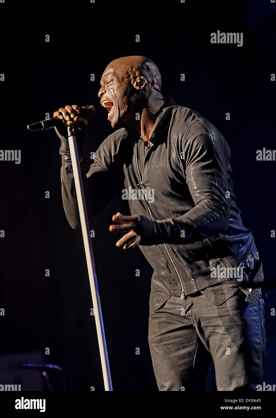 Seal performing live in concert at the Manchester O2 Apollo Featuring ...