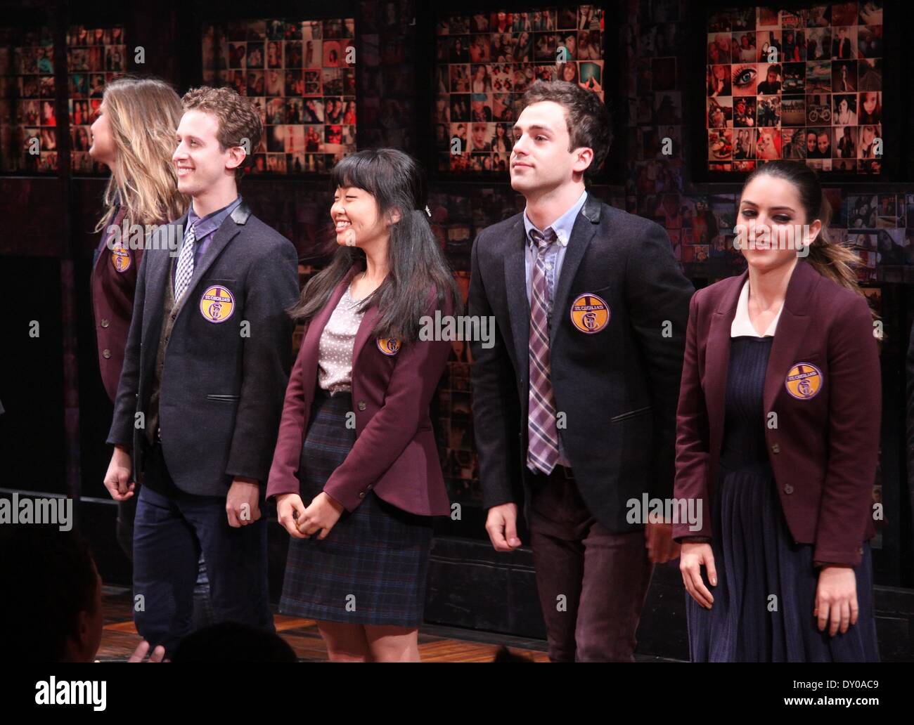 The opening night curtain call for the musical 'Bare' at New World ...