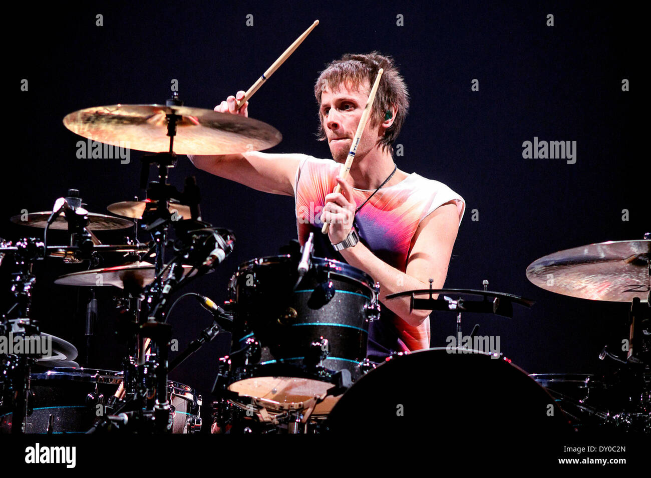 Muse Performing Live In Concert At The Hartwall Arena Featuring