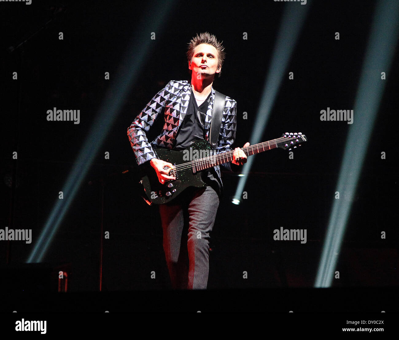 Muse Performing Live In Concert At The Hartwall Arena Featuring