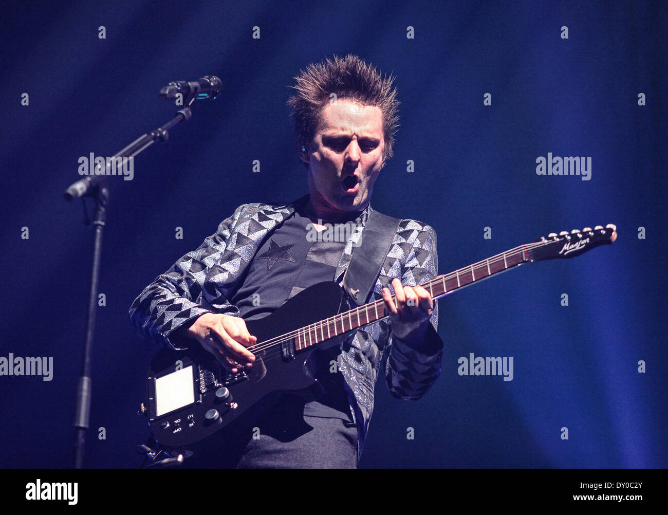 Muse Performing Live In Concert At The Hartwall Arena Featuring