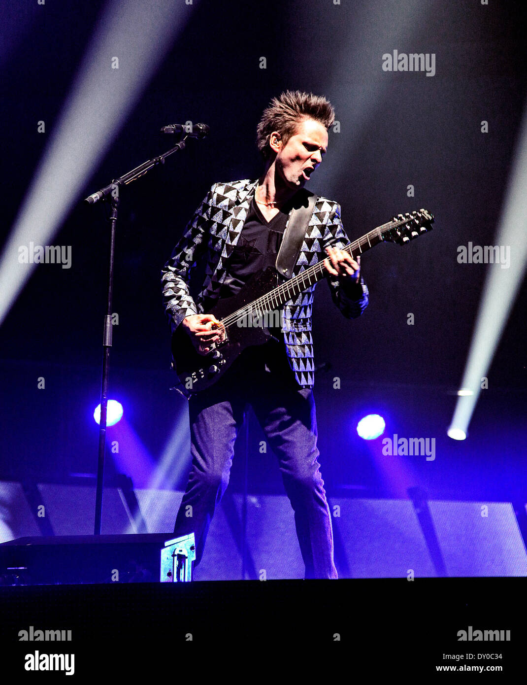 Muse performing live in concert at the Hartwall Arena Featuring ...