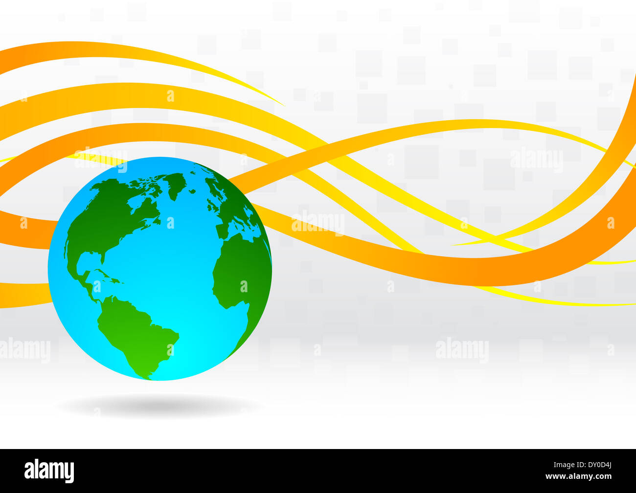 Vector background with globe; clip-art Stock Photo - Alamy