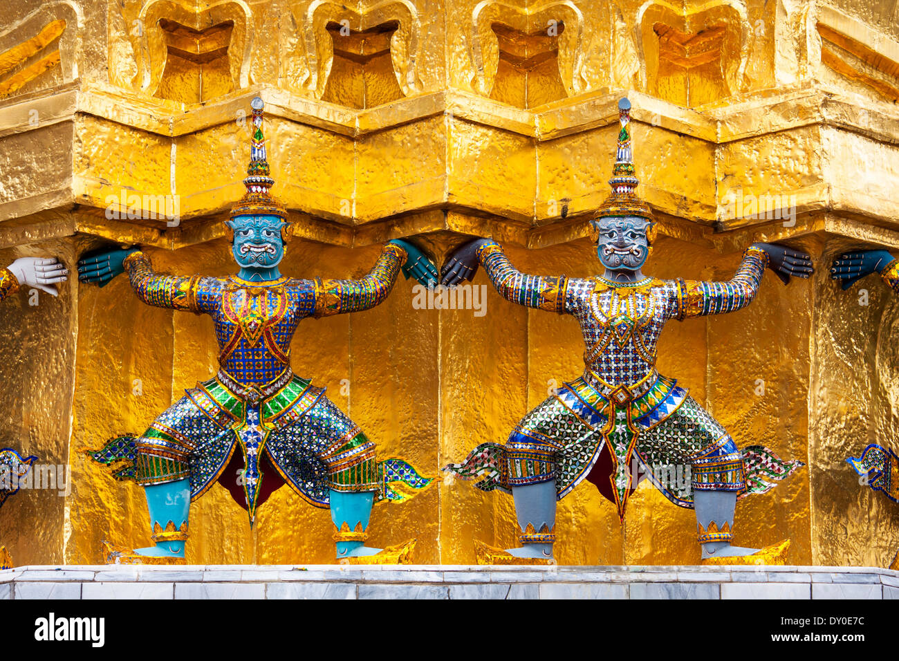 The Statues of Demon - Guardians (Giant) protected golden pagoda in The ...