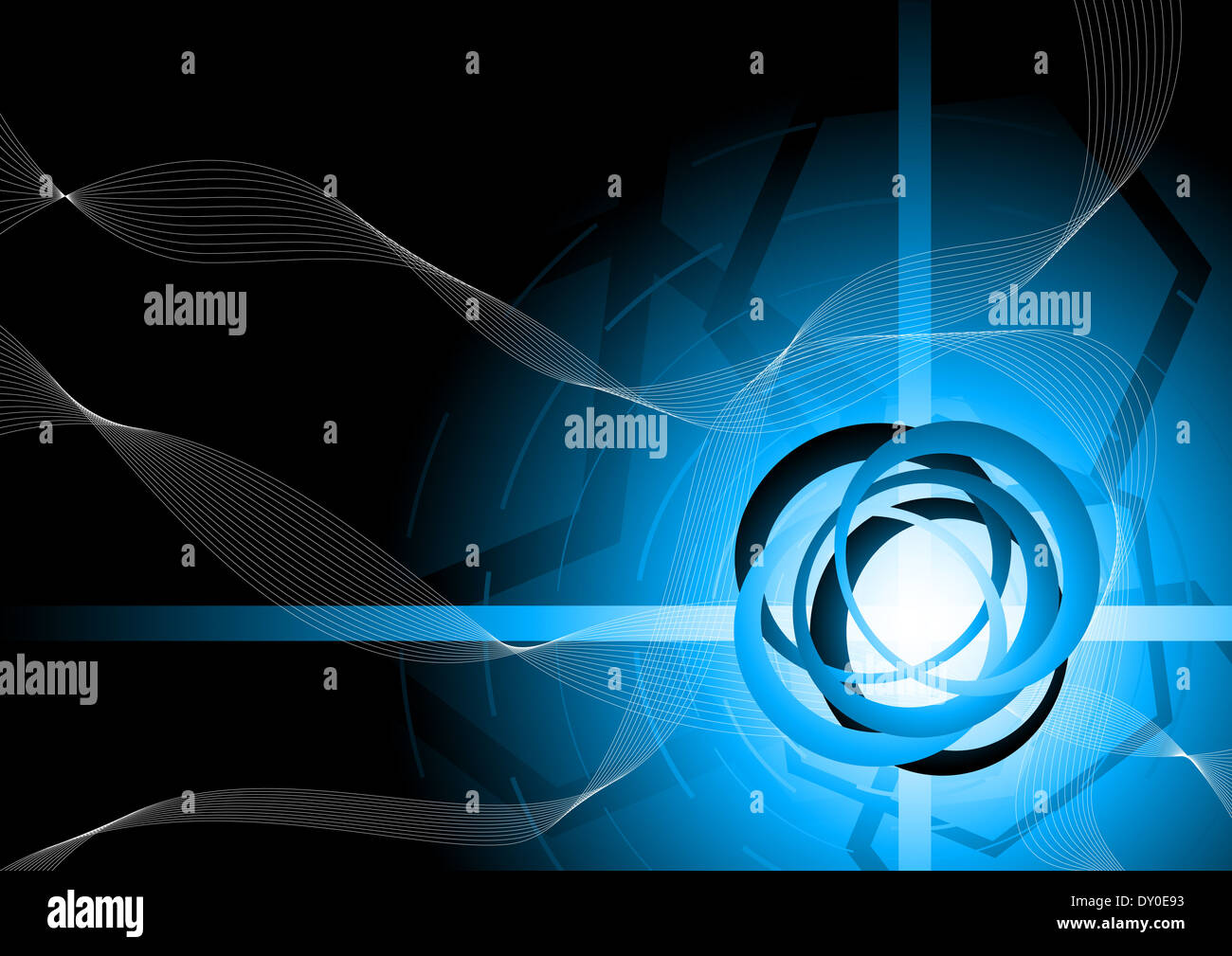 Vector abstract background in blue color; clip-art Stock Photo - Alamy
