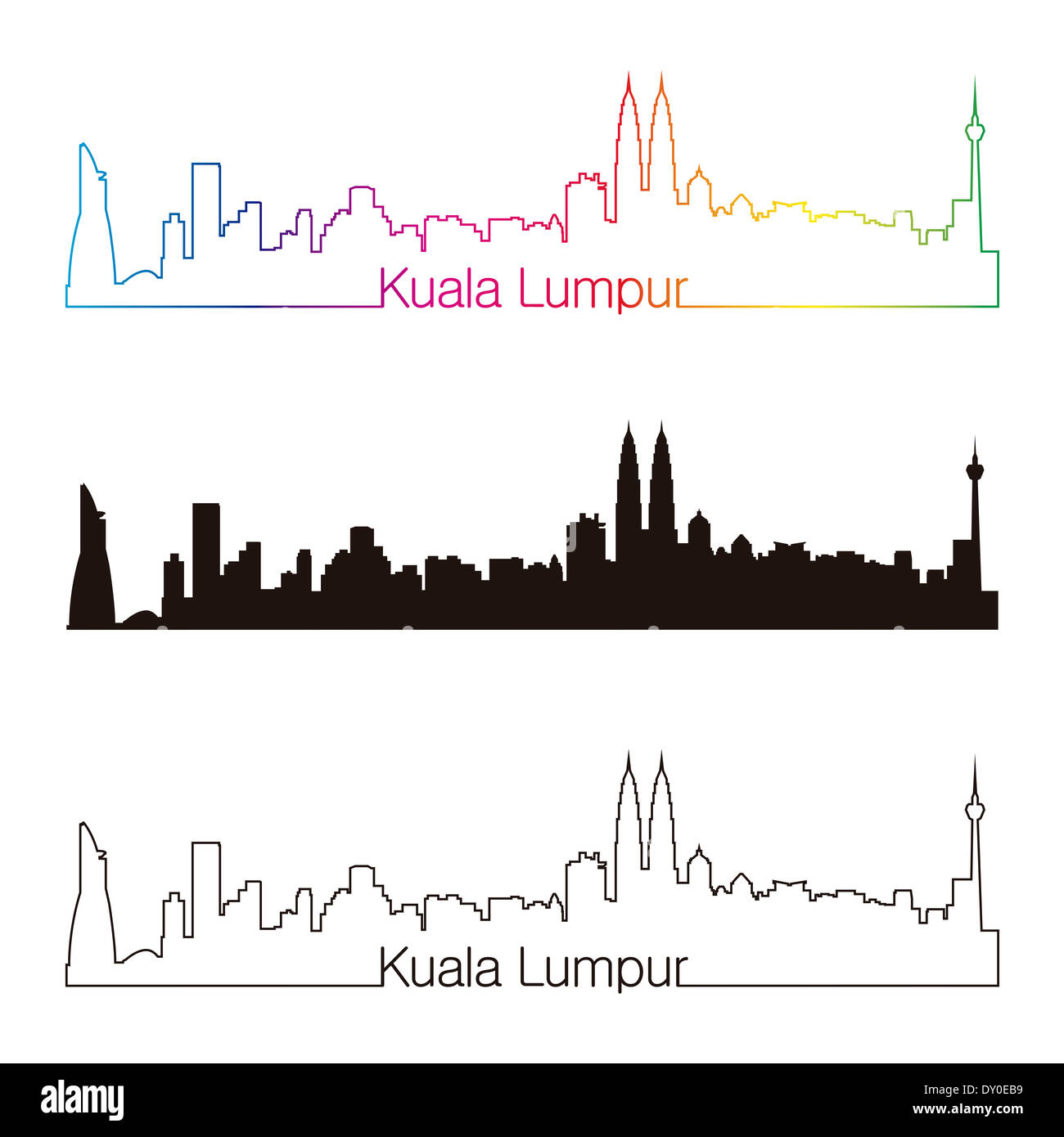 Kuala lumpur skyscraper Cut Out Stock Images & Pictures - Alamy