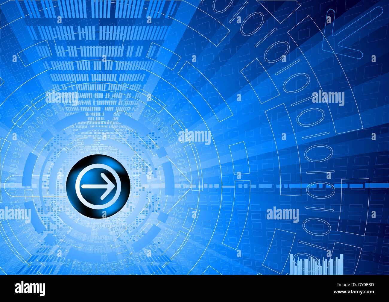 Vector blue digital background; clip-art Stock Photo - Alamy