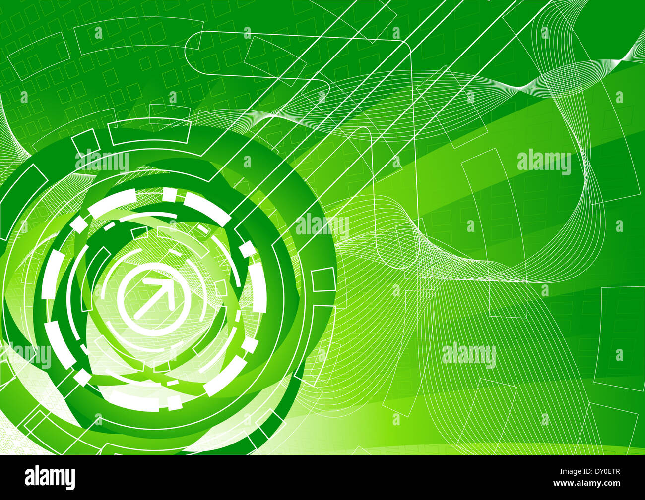 Vector green tech background; clip-art Stock Photo - Alamy