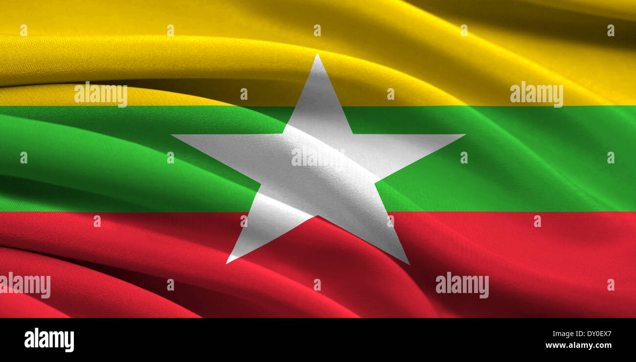 Union of burma flag hi-res stock photography and images - Alamy