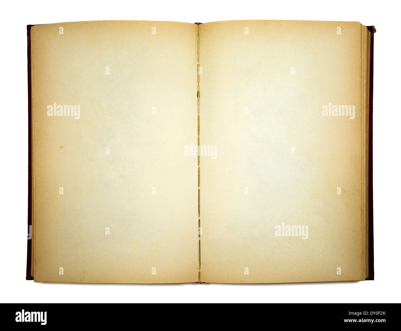 Old open book on white Stock Photo - Alamy