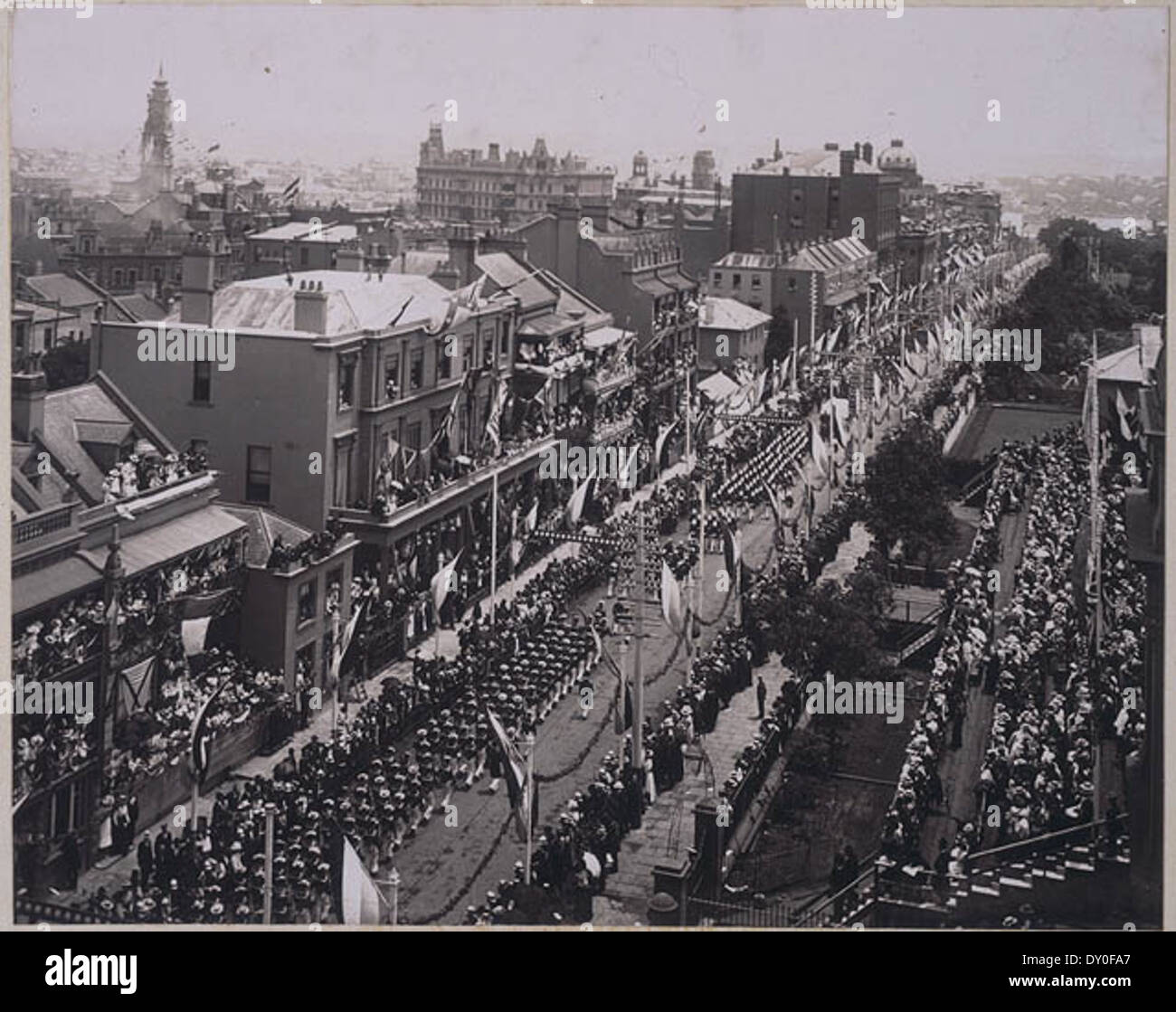 This historic photograph captures the inauguration of the Australian ...