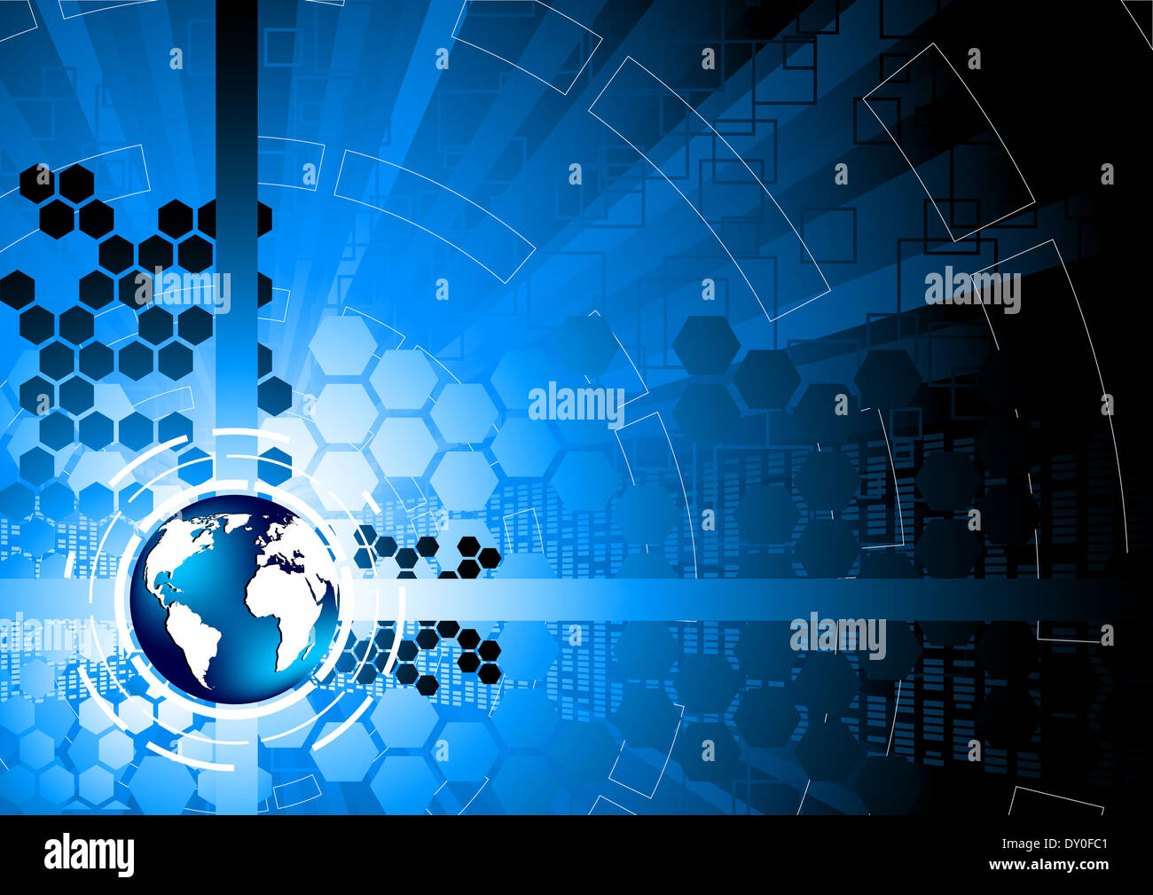 Vector tech background; clip-art Stock Photo - Alamy