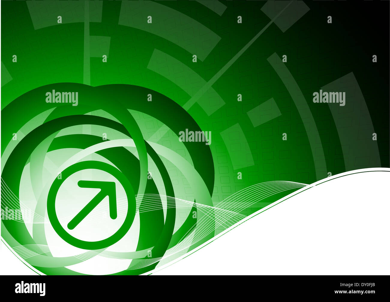 Vector tech green background; clip-art Stock Photo - Alamy