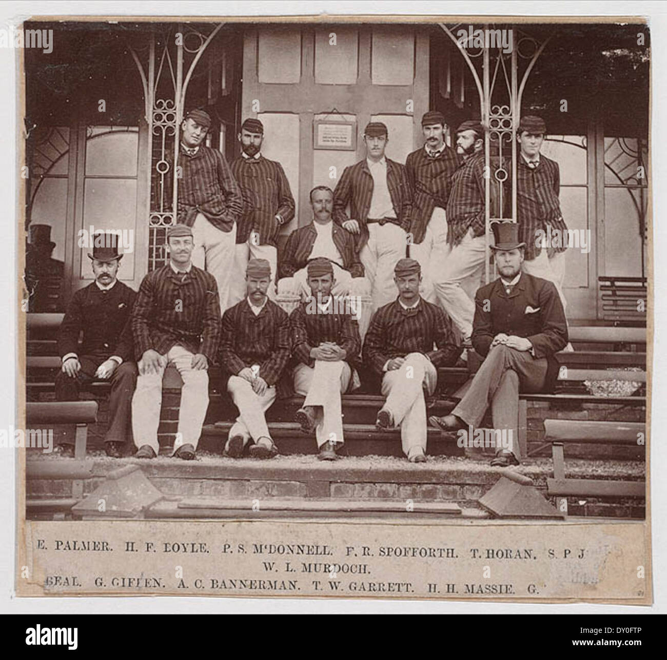 This historic photograph captures the Australian Cricket Team from 1882 ...