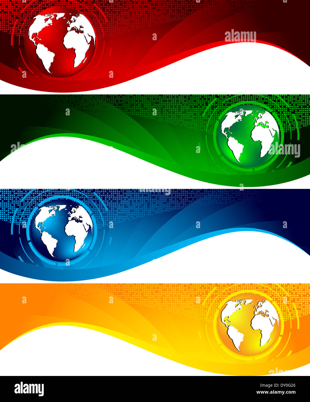 Vector set of banners; clip-art Stock Photo - Alamy