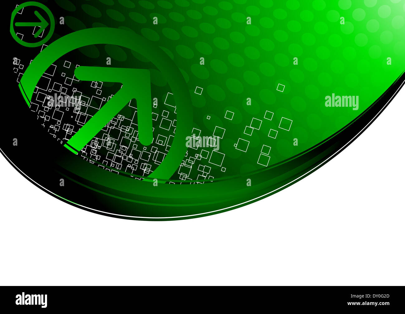 Vector tech background with arrow; clip-art Stock Photo - Alamy