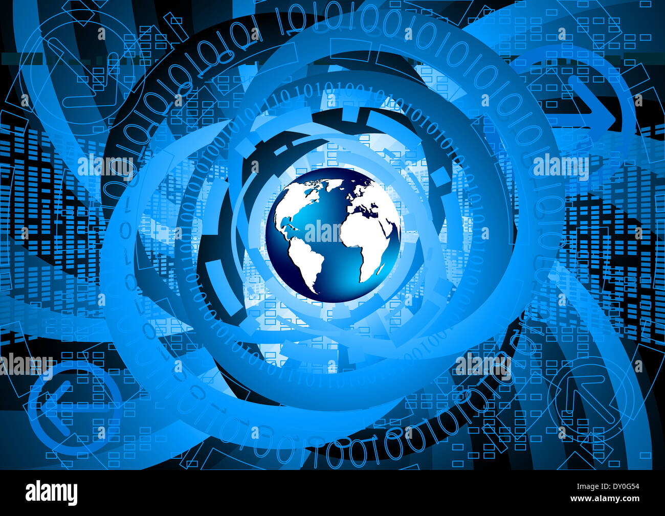 Vector abstract tech background; clip-art Stock Photo - Alamy