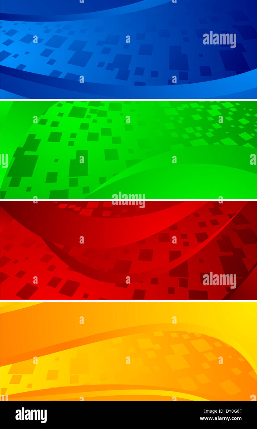 Vector set of banners; clip-art Stock Photo - Alamy
