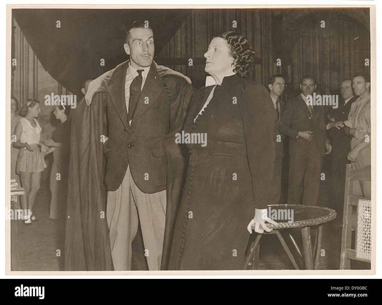 This photograph shows Australian singer Gladys Moncrieff rehearsing in ...