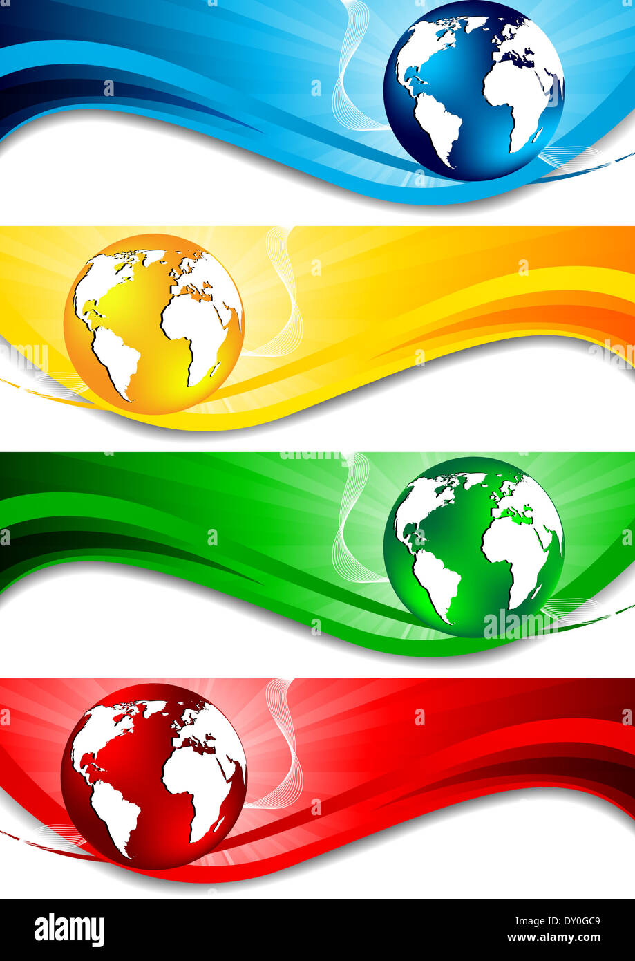 Vector set of banners; clip-art Stock Photo - Alamy