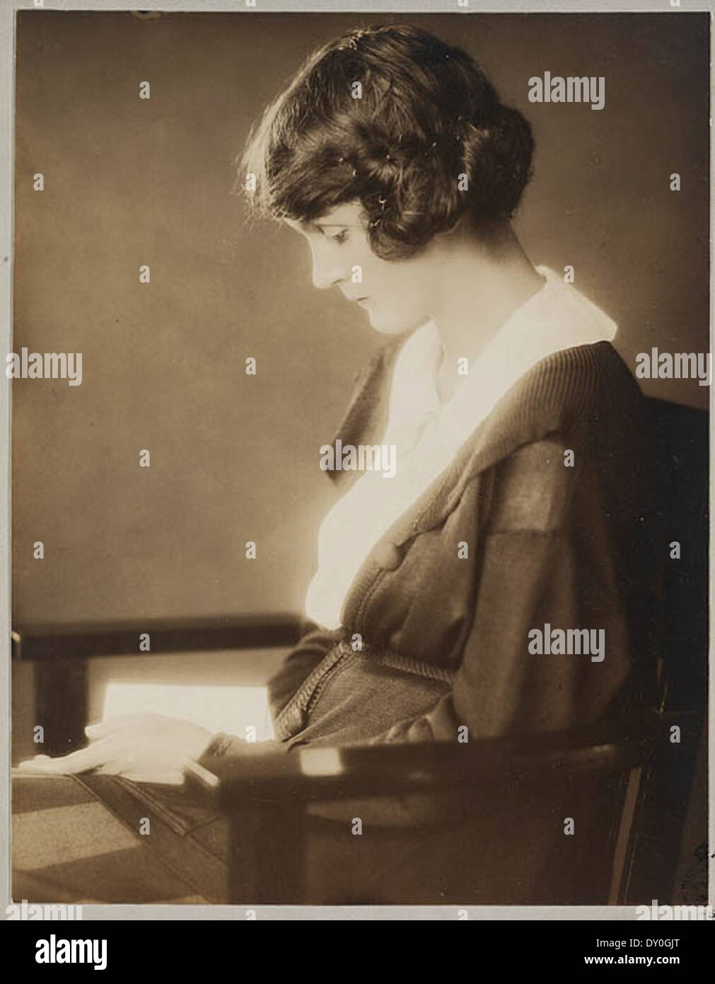 A portrait of Dulcie Deamer, a prominent playwright and writer from the ...