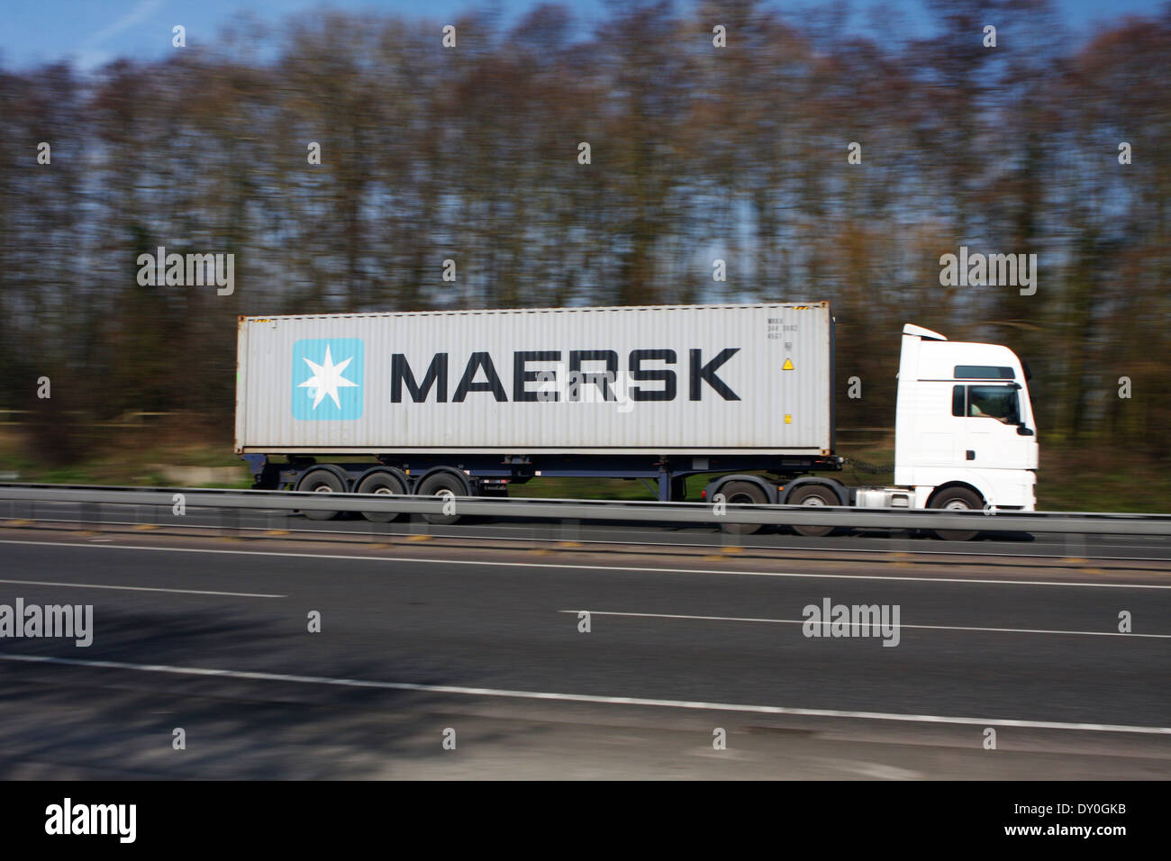 Maersk lorry hi-res stock photography and images - Alamy