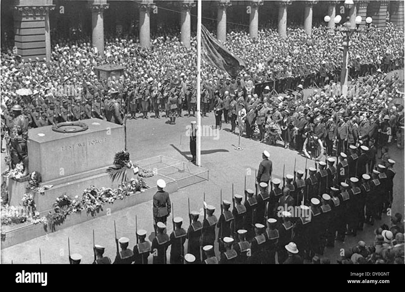 Cenotaph ceremony Black and White Stock Photos & Images - Alamy