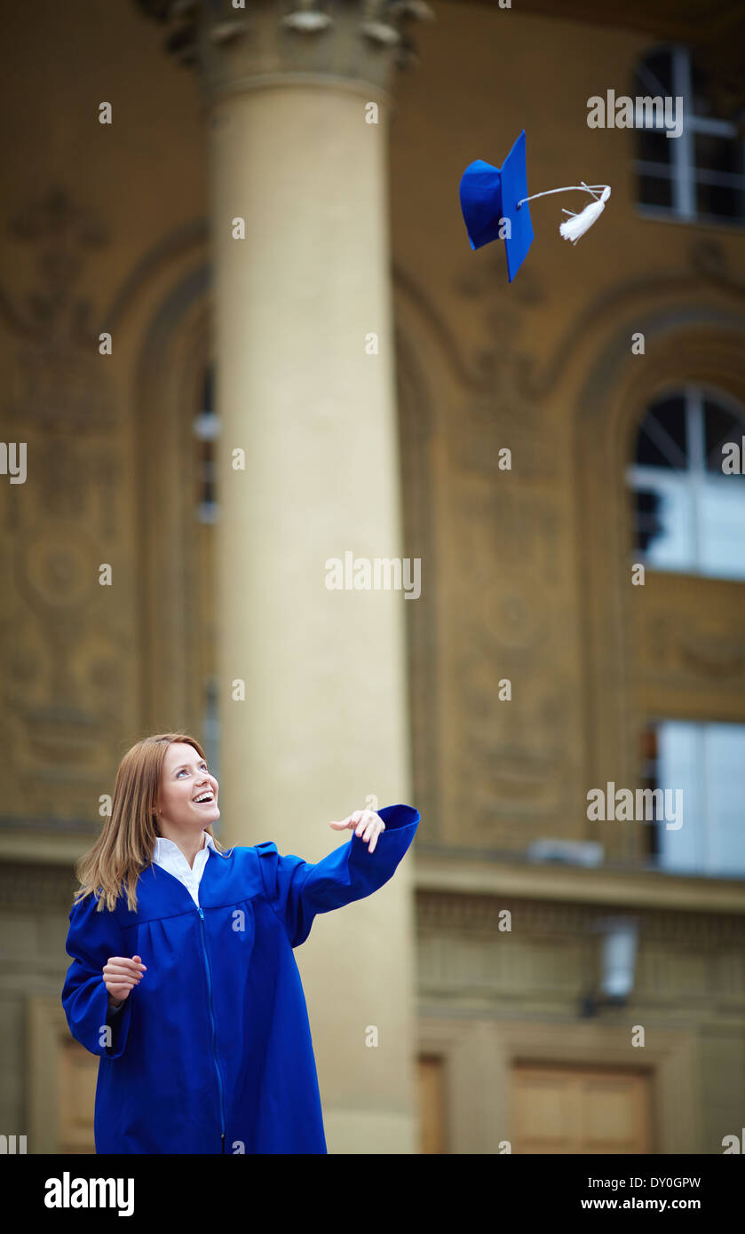 Portrait ecstatic positive girl hi-res stock photography and images - Alamy