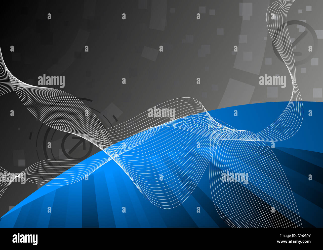 Vector tech blue background; clip-art Stock Photo - Alamy