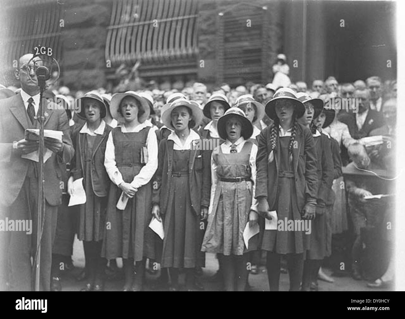 A 1930s photograph of uniformed Sydney Girl's High School students ...
