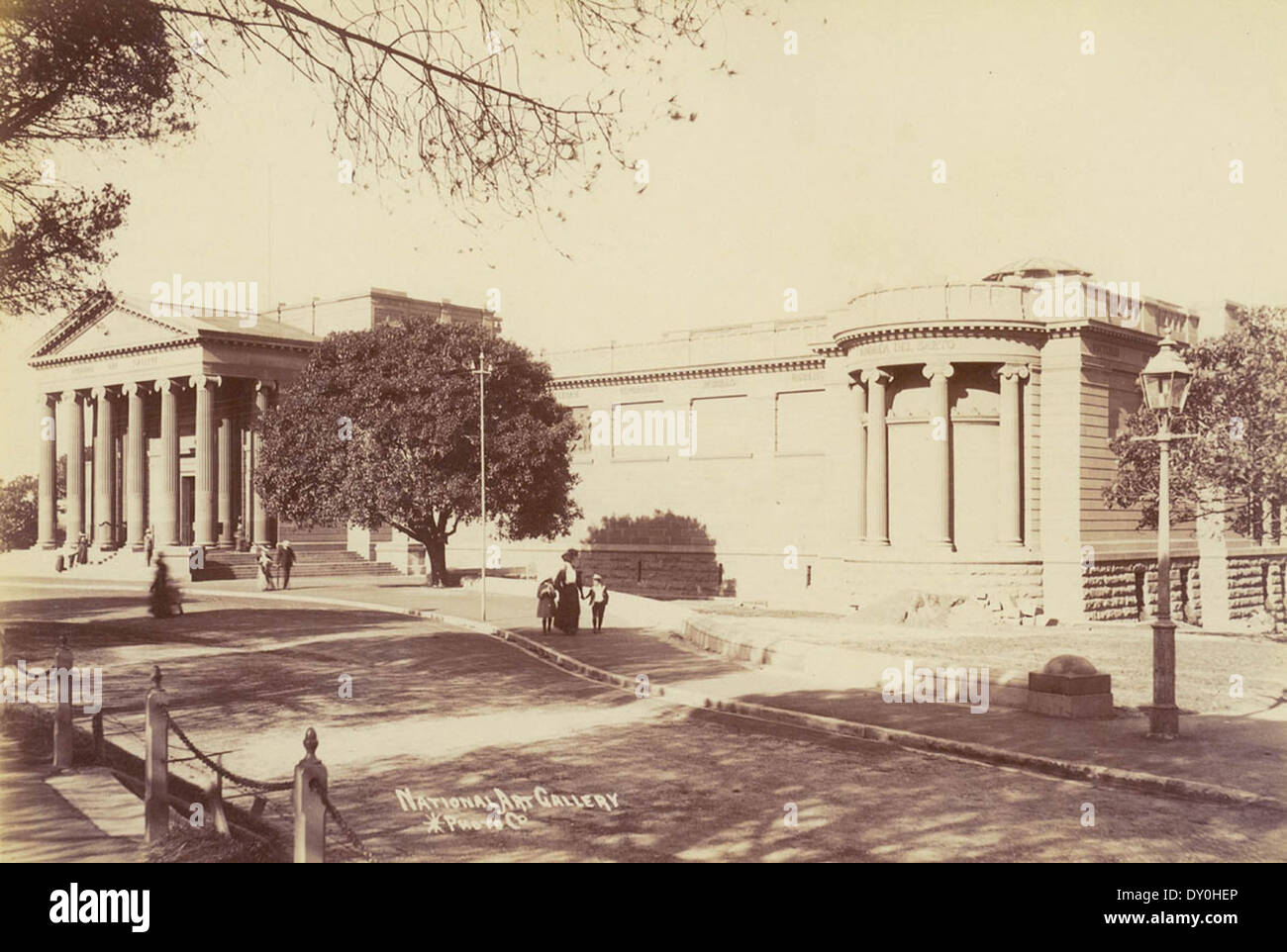This historical photograph from the early 1900s shows the National Art ...