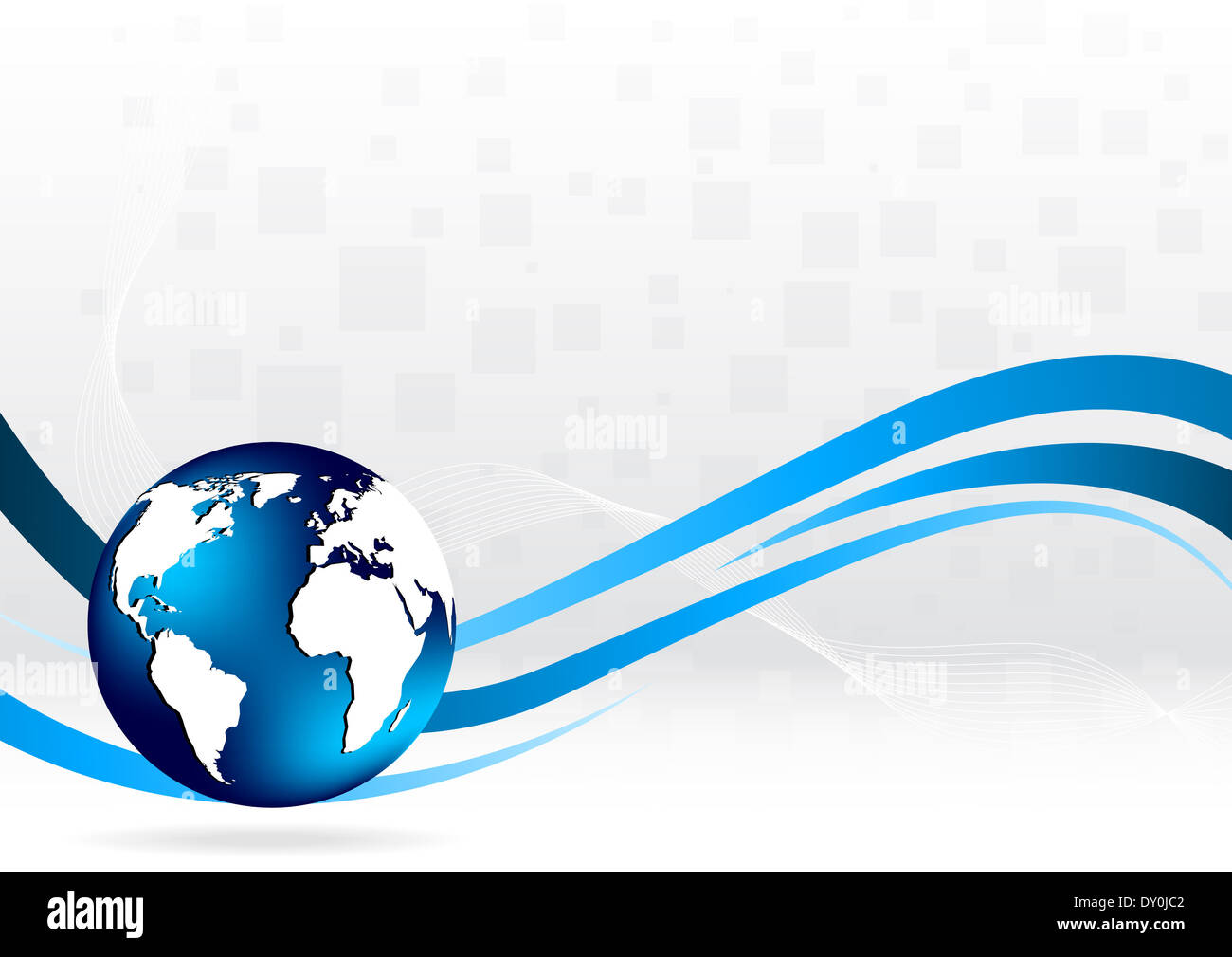 Vector background with globe; clip-art Stock Photo - Alamy
