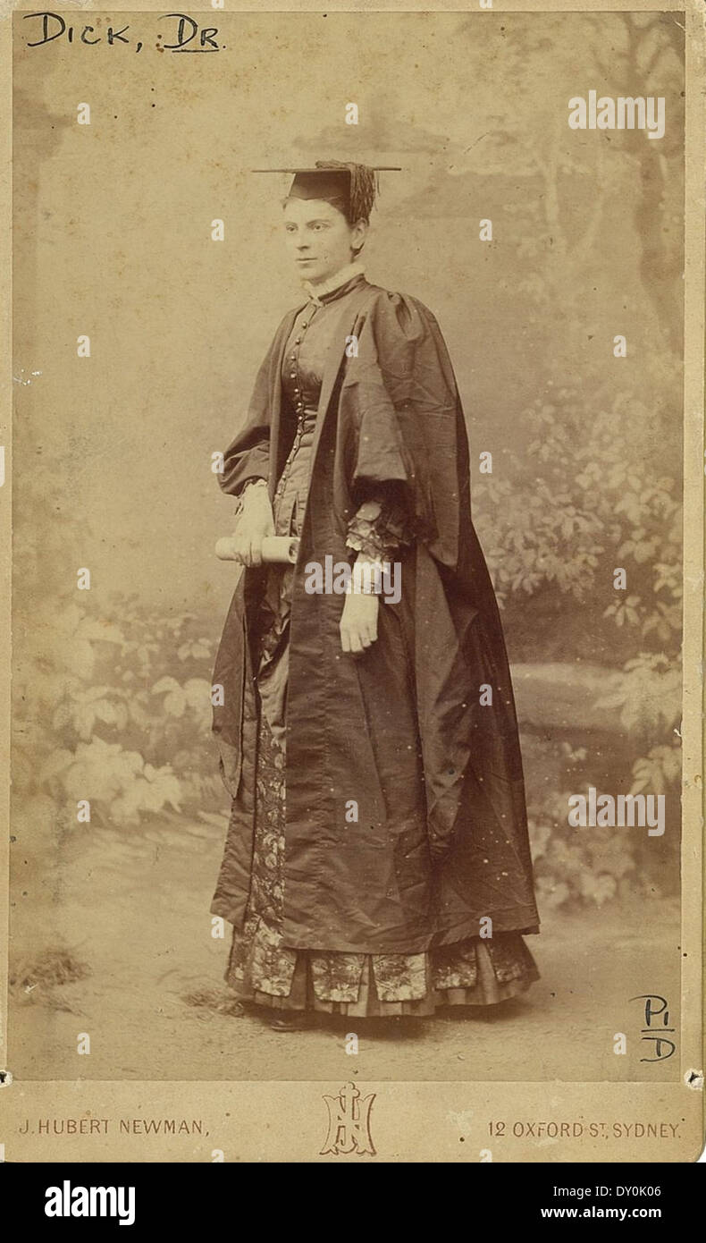 Dr. Frances Dick, first woman to practise medicine in New South Wales ...